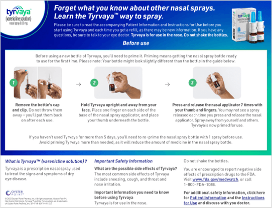 Patient Resources | Tyrvaya® (varenicline solution) Nasal Spray
